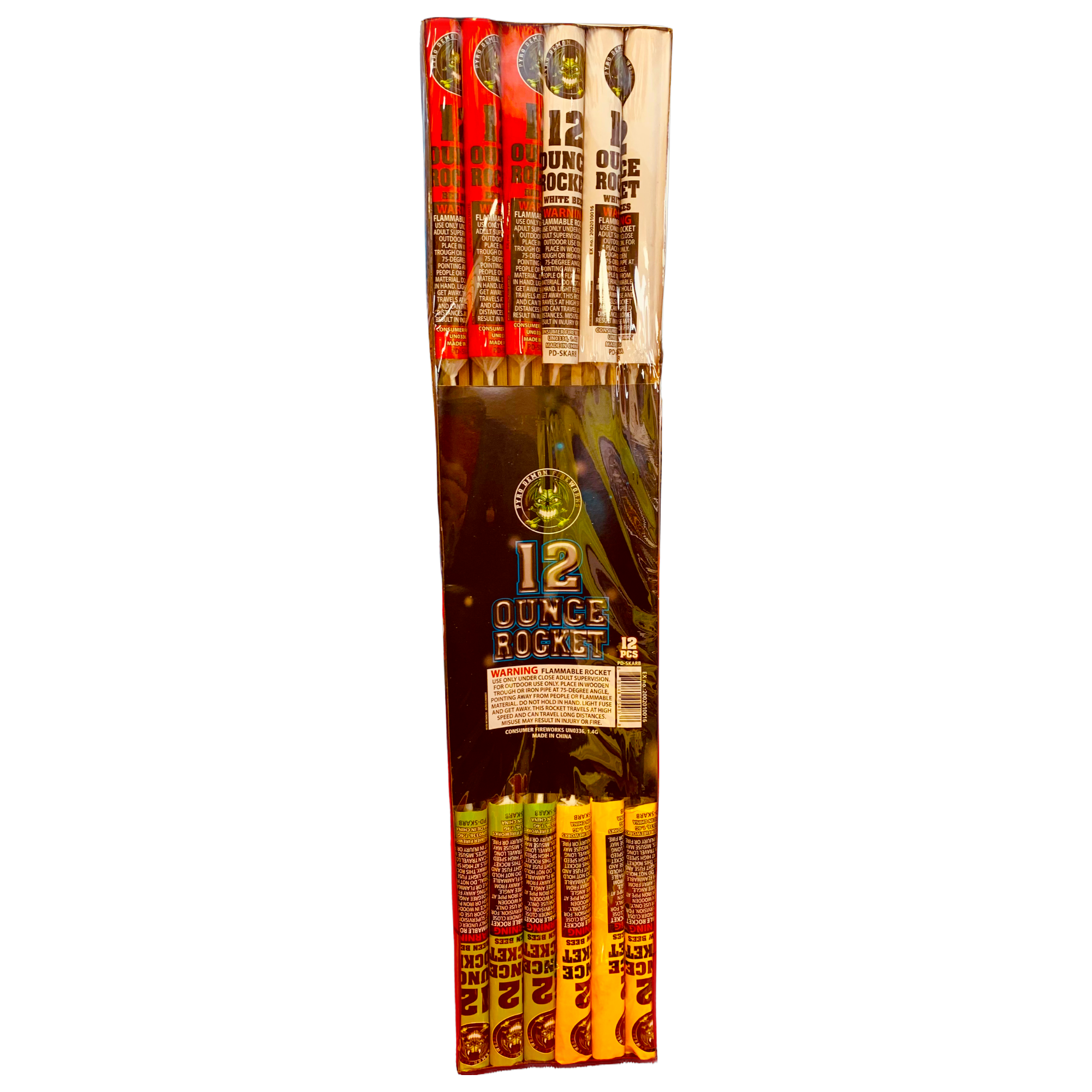 12 Ounce Rockets | Boomville Fireworks, LLC