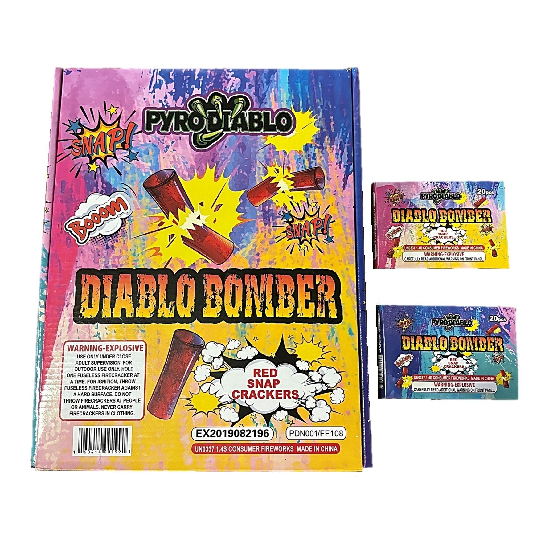Diablo Bomber Snaps | Boomville Fireworks, LLC